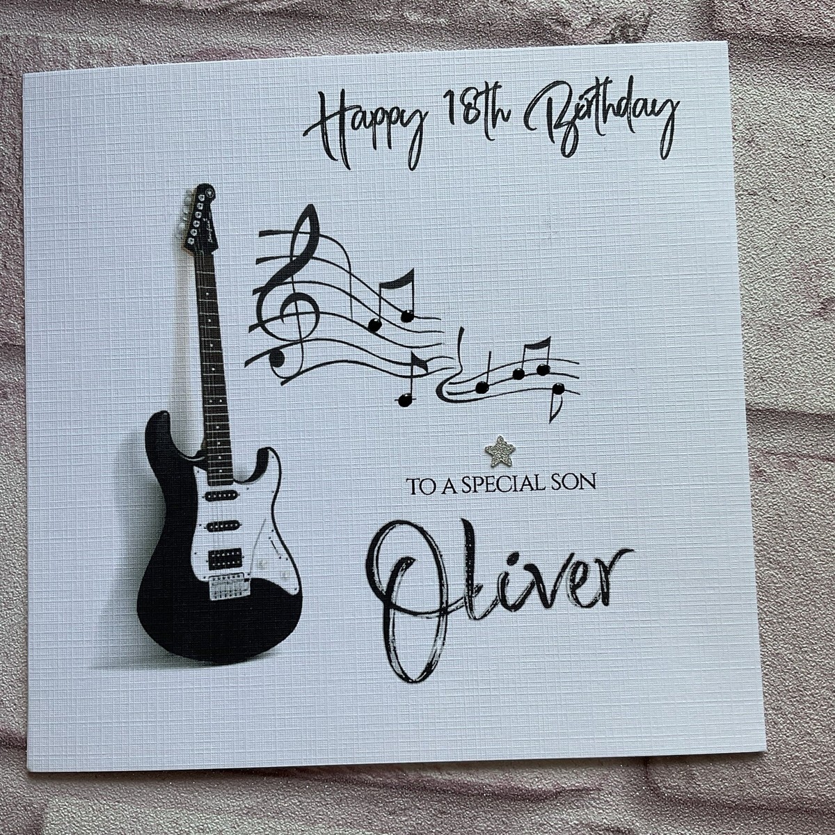 Happy Birthday Guitar Musician Childrens Birthday Cards. Tween Cards.