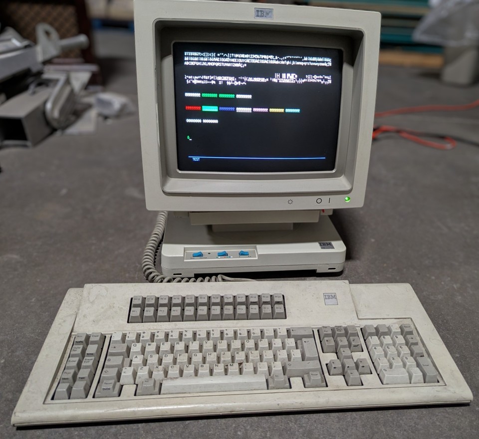 VINTAGE Working! IBM 3179 Terminal 1984 Looks Great!!, IBM Vintage ...
