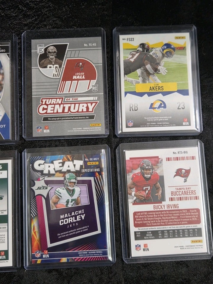 2021-2024 NFL Panini Football Card RC Lot W/Autos & Memorabilia Cards ...