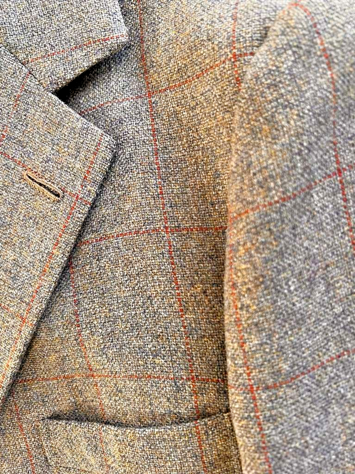 Vtg Bespoke GIEVES & HAWKES SAVILLE ROW 100% Wool Jacket Sz42R Sde Vnt ...
