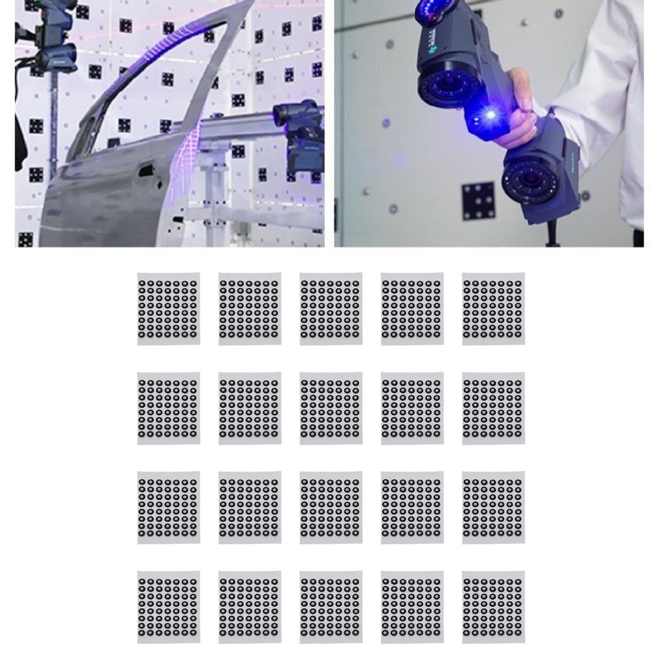 1120 Pcs 3D Scanner Marker 3mm ID 6mm OD High Reflective Strong ...