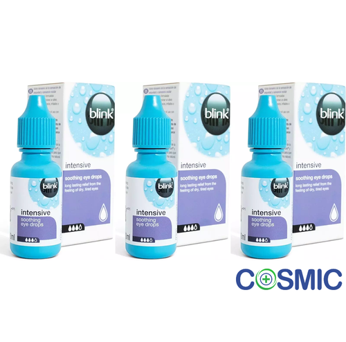 3 X Blink Intensive drops 10ml - Soothing Eye Drops | Dry, Tired Eye ...