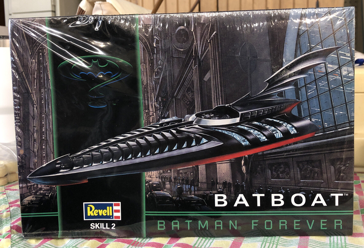 Revell Batboat Batman Forever Sealed Styrene Model Kit Skill 2 6722 1/ ...