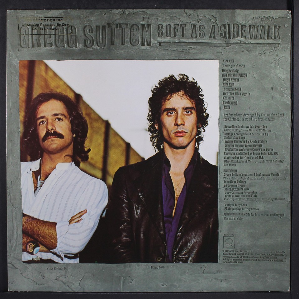 GREGG SUTTON: soft as a sidewalk COLUMBIA 12" LP 33 RPM | eBay