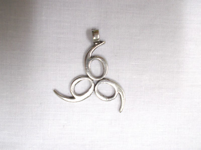 UNHOLY TRINITY 666 NUMBER OF THE BEAST SATANIC OCCULT PEWTER PENDANT ...