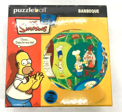 3d SPHERE PUZZLE BALL The Simpsons Barbeque 60 Pieces | eBay