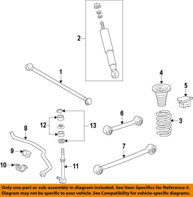 TOYOTA OEM 14-24 4Runner Rear Suspension Suspension Components-Shock ...