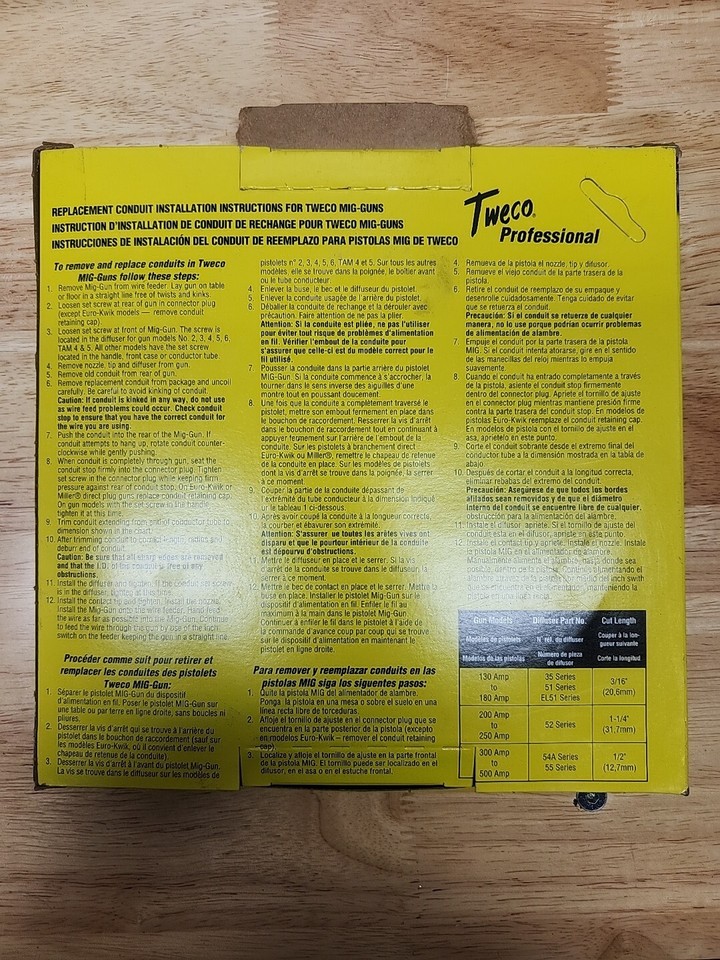 tweco mig gun liner | eBay