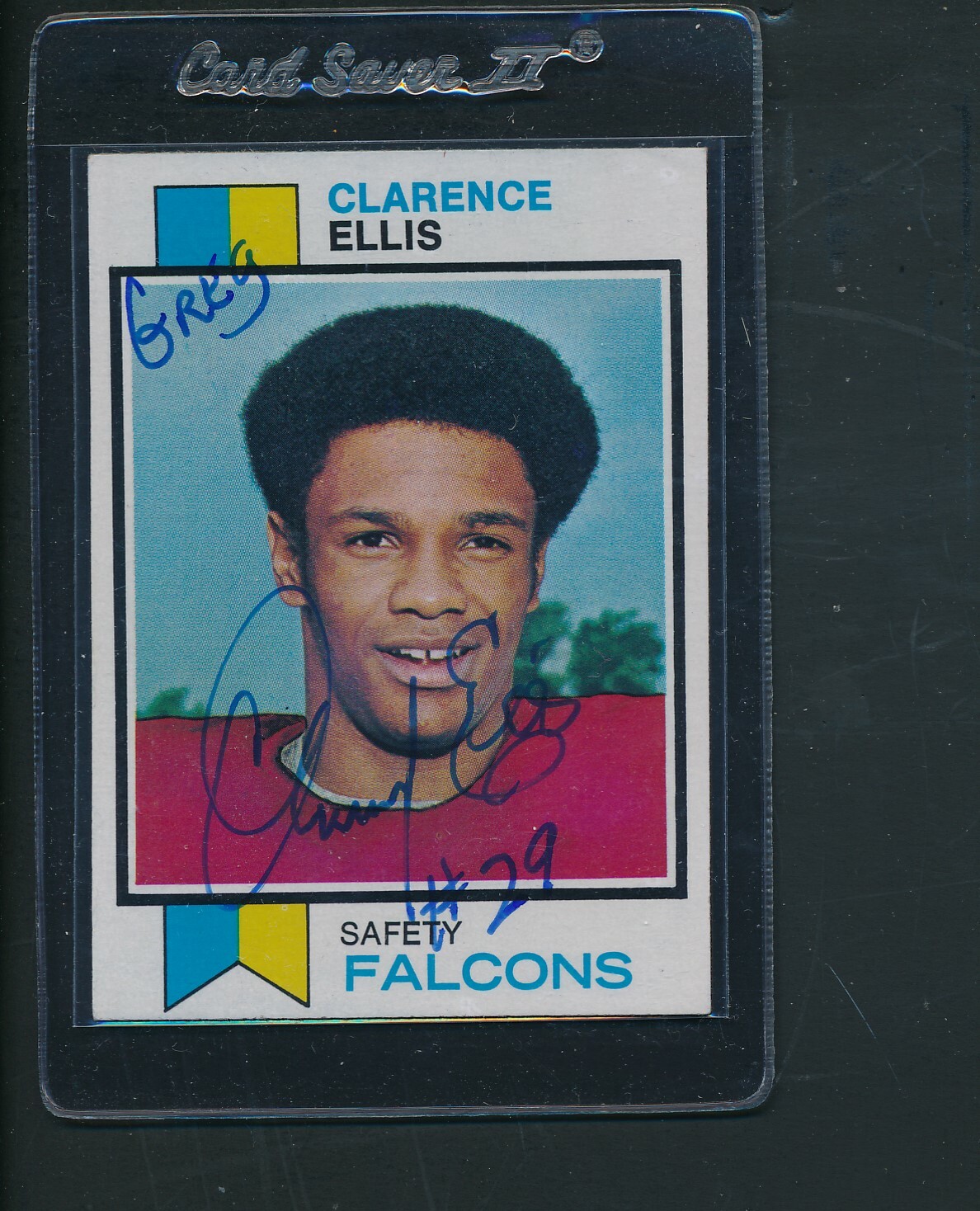 1973 Topps #9 Clarence Ellis Falcons Signed Auto *A7343 | eBay