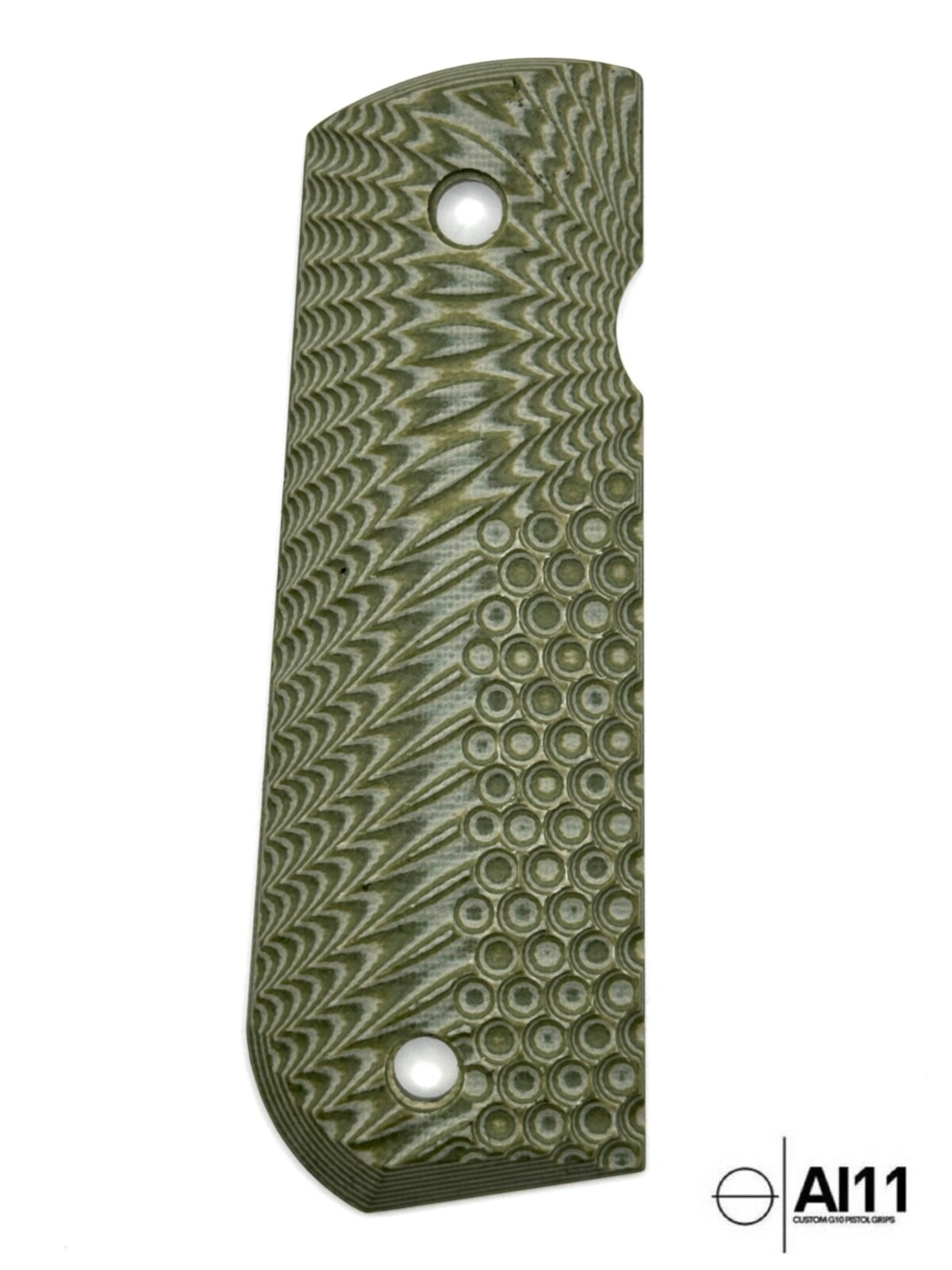 1911 Colt G10 Grips Full Size Ambi Safety Bobtail OPS Eagle Texture OD Green | eBay