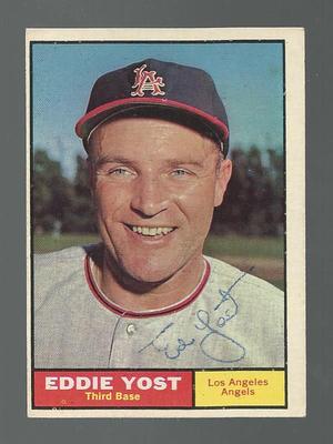 Ed Yost Signed Auto 1961 Topps #413 Baseball Card Autograph | eBay