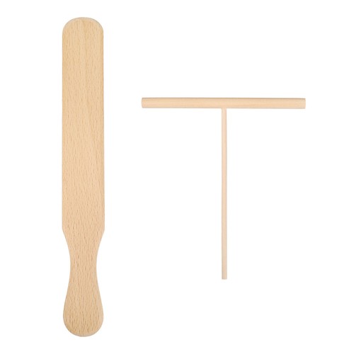 Wooden Crepe Spreader Tools Pancake Rake Maker Paddle Tortilla ...