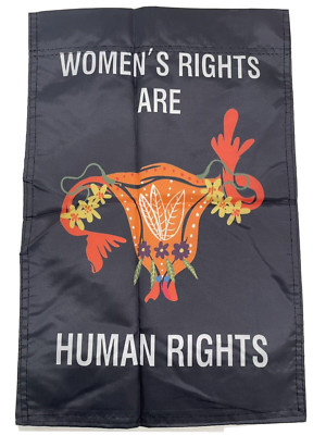 NEW Womans Rights Are Human Rights Pro-Choice Large Garden Flag ...