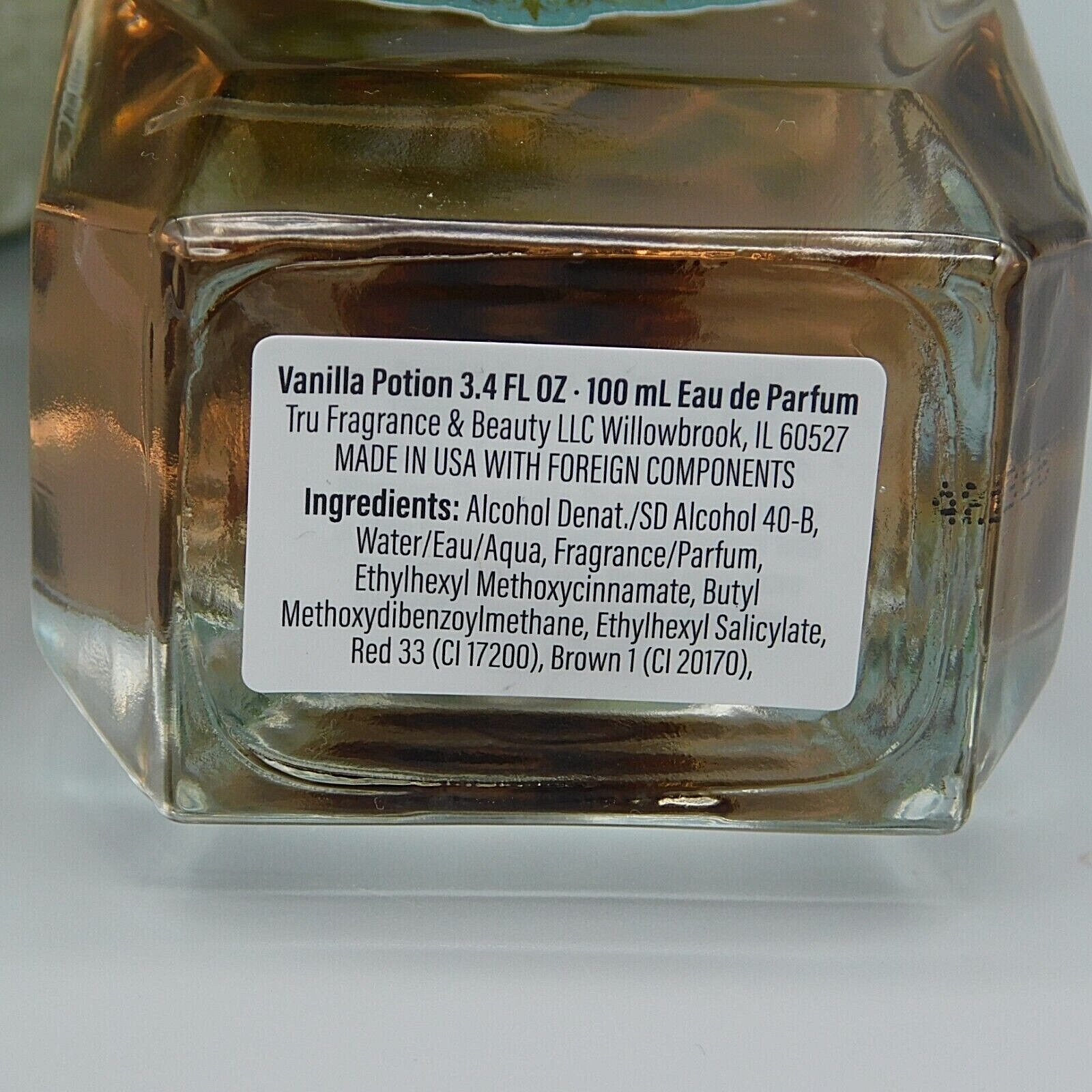 Tru Fragrance Vanilla Potion Eau De Parfum Spray 3.4 oz New Without Box ...