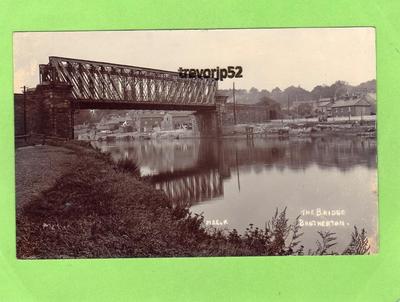 Railway Bridge Brotherton Nr Pontefract RP pc used 1907 M & C0 K Ref ...