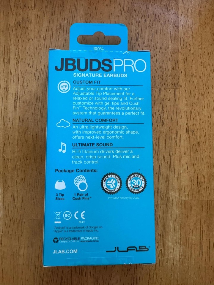 JLab JBuds Pro Signature Wired Earbud (In Ear) Headphones - Black | eBay