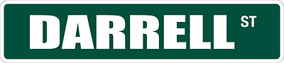 *Aluminum* Darrell 4" x 18" Metal Novelty Street Sign SS 1084 | eBay