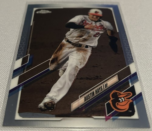 2021 Topps Chrome Baseball Austin Hays Baltimore Orioles base card #143 ...