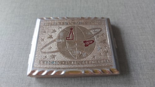 Wonderful Soviet cigarette case, dedicated to the First manned flight ...