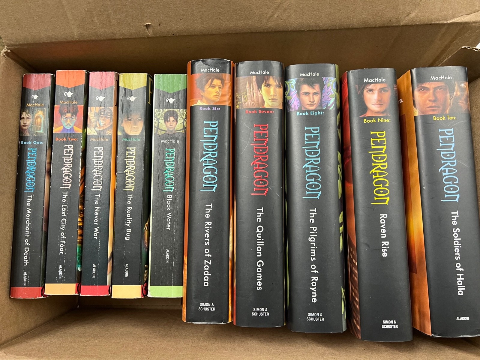 10 Pendragon books 1-5 paperback; 6-9 hardcover | eBay