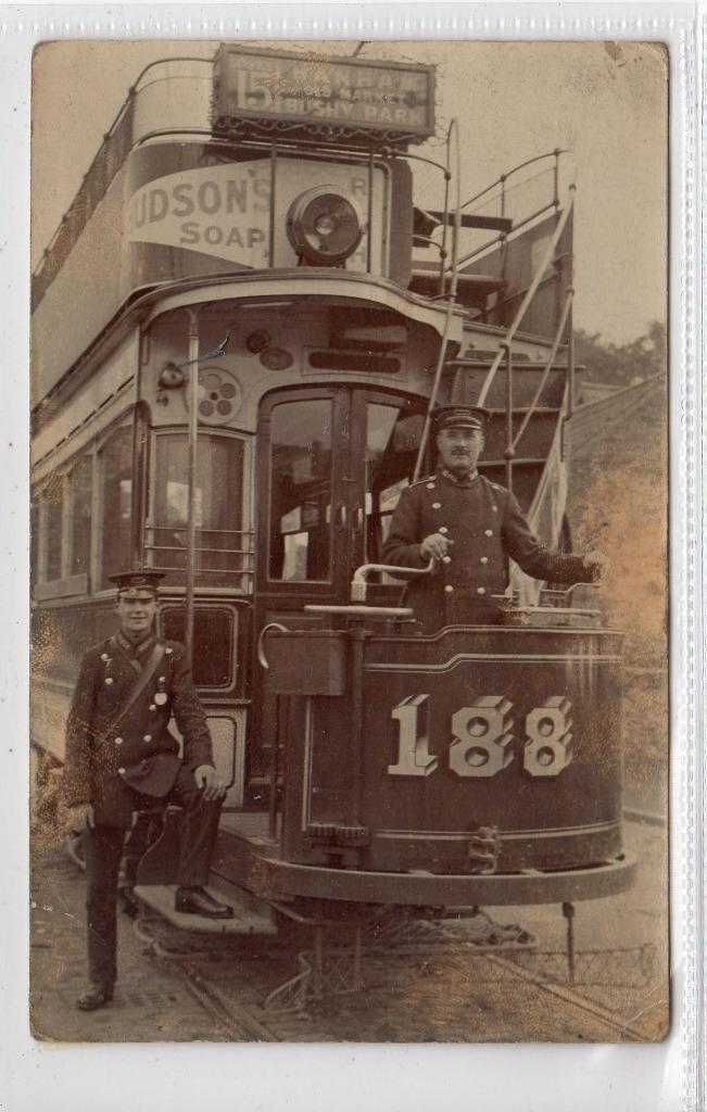 Picture postcard of Bristol Tram - Hanham Old Market to Bushy Park ...