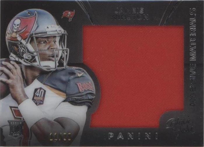 2015 Panini Black Gold - Massive Materials Jameis Winston #MSM-JW White ...