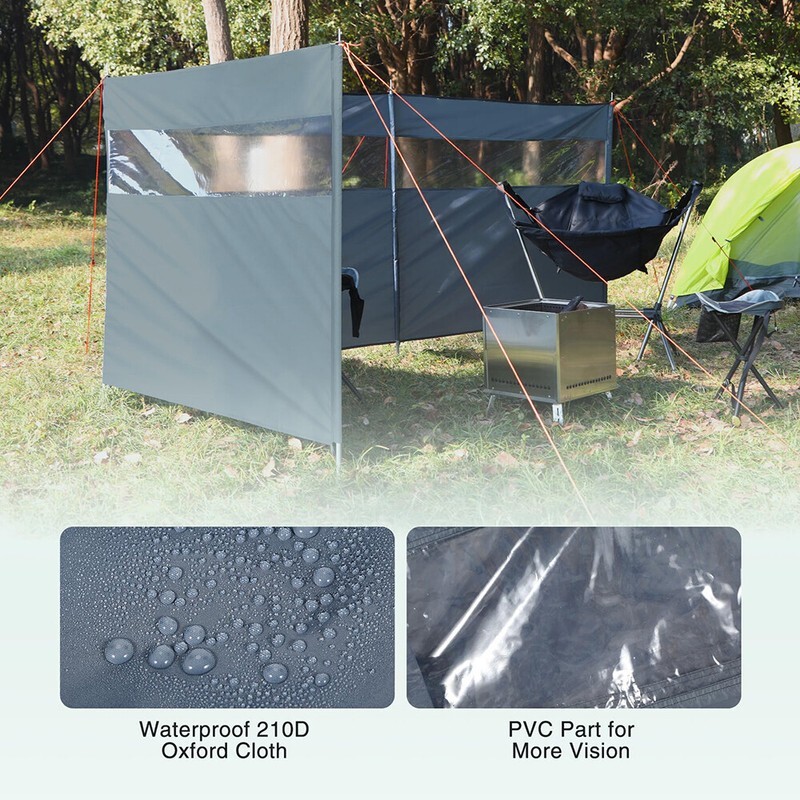 Caravan Windbreak 5 metres x 150cm High Motorhome Beach Camping Picnic ...