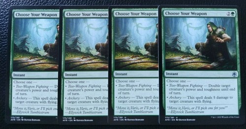 MTG Choose Your Weapon x4 Adventures in the Forgotten Realms 175/281 NM ...