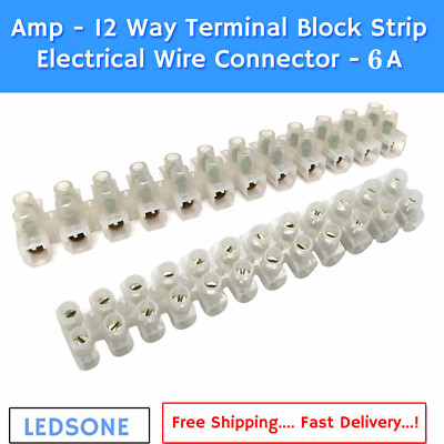 Electrical Connectors Wire Block Clamp Terminal Cable 240V Reusable 6A ...