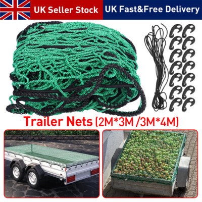 UK 3M x 4M Heavy Duty Cargo Net Trailer Nets Truck Protector Mesh ...