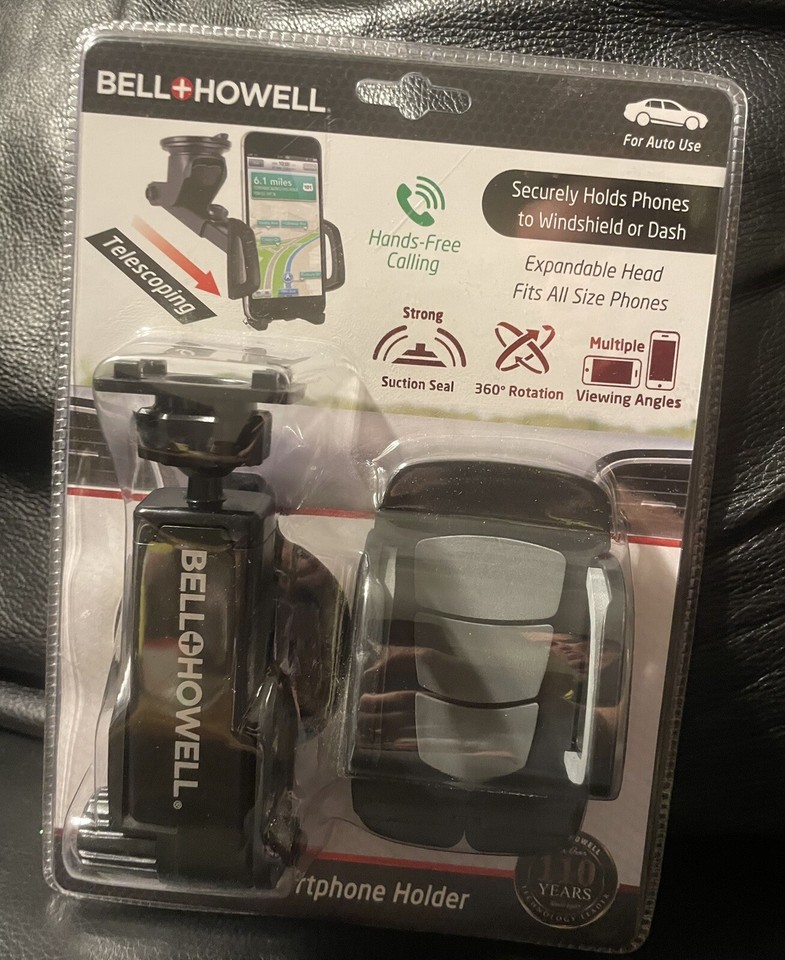 Bell Howell Telescoping Car Smartphone Holder Mount New | eBay