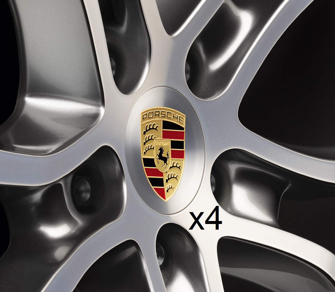 Genuine Porsche Cayenne Tequipment Set Wheel Trim Caps Aluminium ...