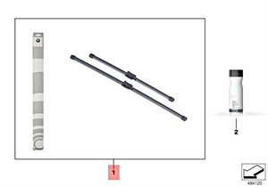 Genuine BMW X3 X4 M G01 G02 G08 X3 18d TX11 Wiper Blades SET ...