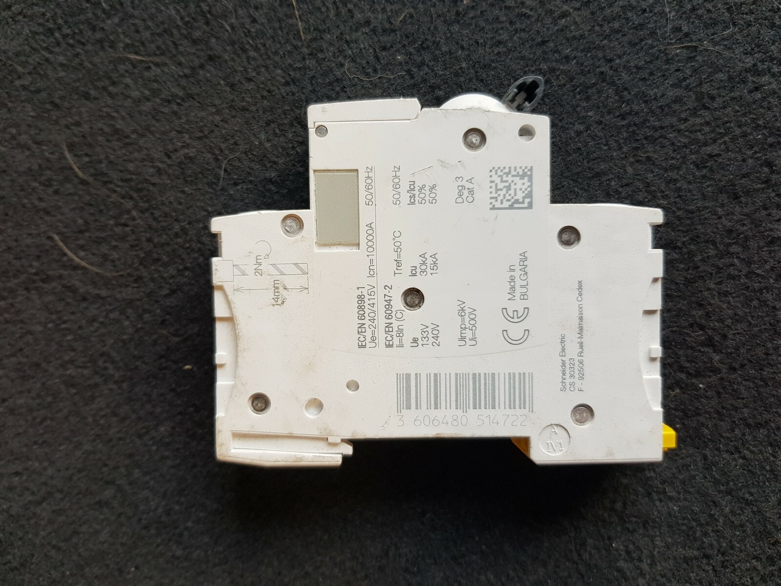 Schneider Electric Ic60h C 6 Amp Single Pole MCB BS En 60898 for sale ...