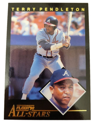 1992 Fleer All-Stars BASEBALL Card #15 Terry Pendleton Atlanta Braves ...