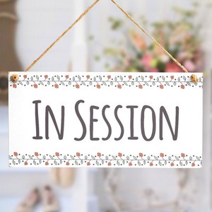 IN SESSION - Home Therapy Room Sign Notice For Home Therapist Hanging ...