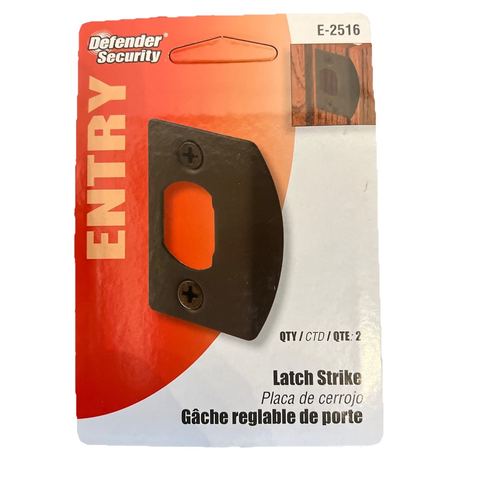 Prime Line E2516 2.25" X 1.44" Bronze Standard Latch Strike Plates 2 ...