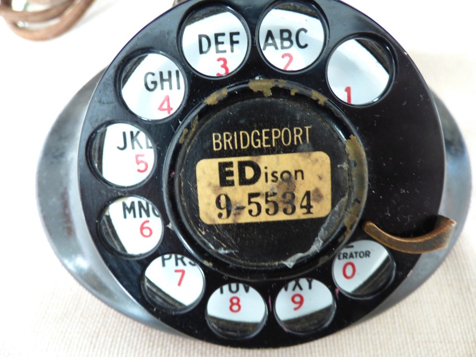 Antique Western Electric 202 Telephone w E1 handset & 4H dial | eBay