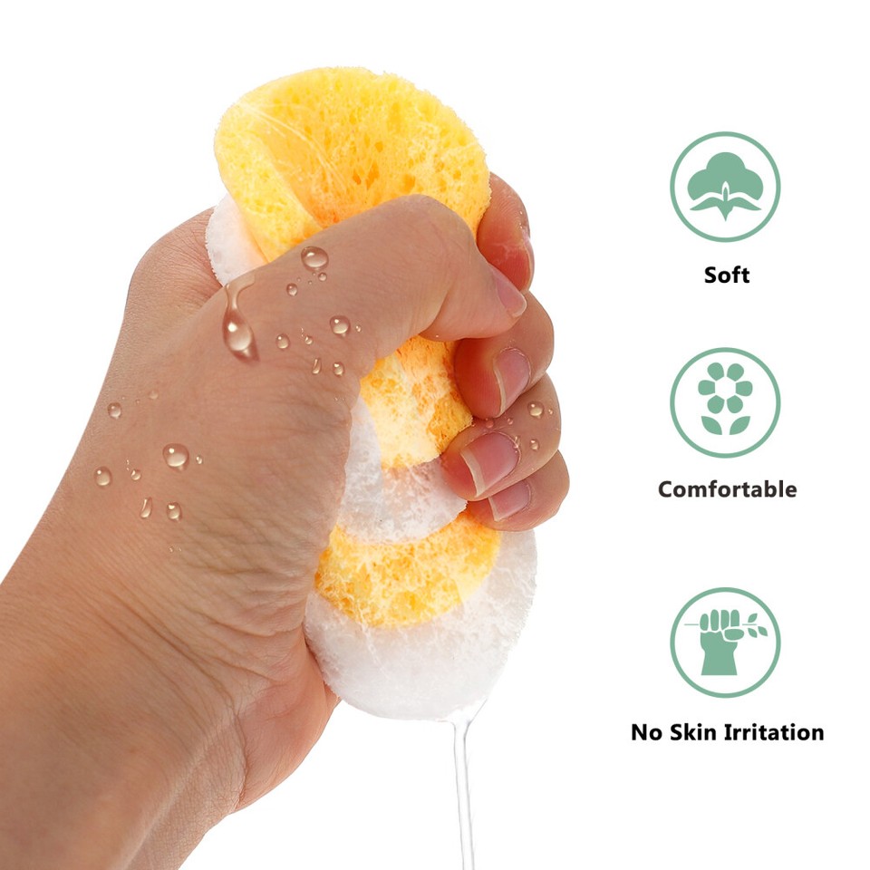 100 Pcs Face Tools Wash Cellulose Sponge Skin Washing Puffs Girl | eBay