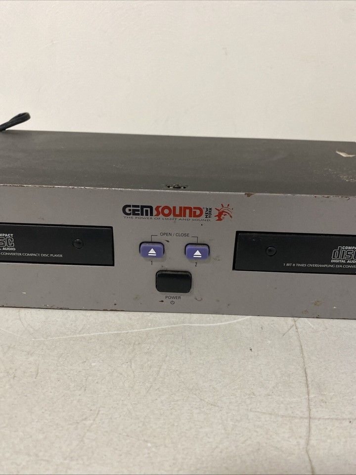 RARE Gem Sound CD25 Professional Dual CD Player WORKS | eBay