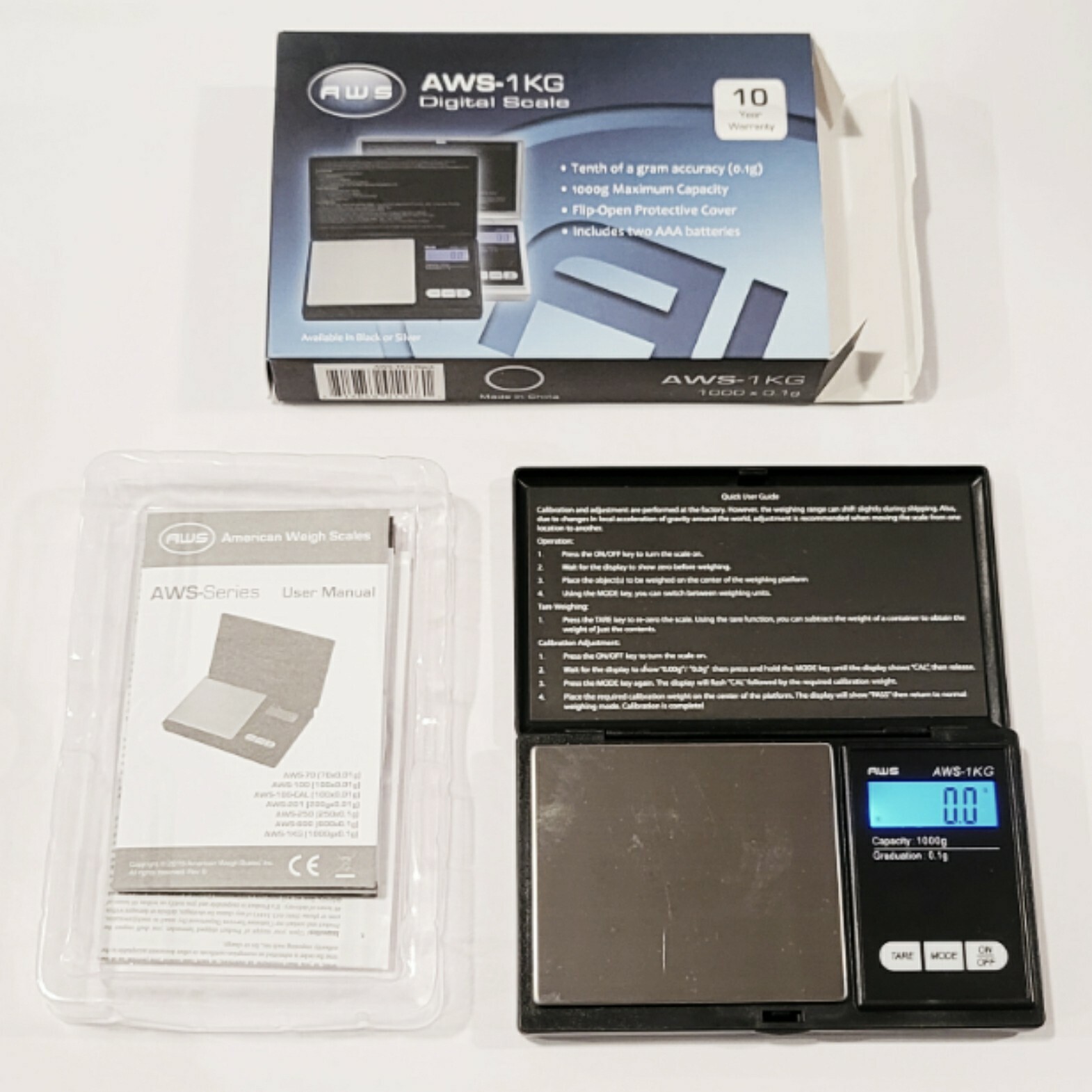 AWS 1kg Digital Scale w/User Manual **TESTED/NEW CONDITION** | eBay