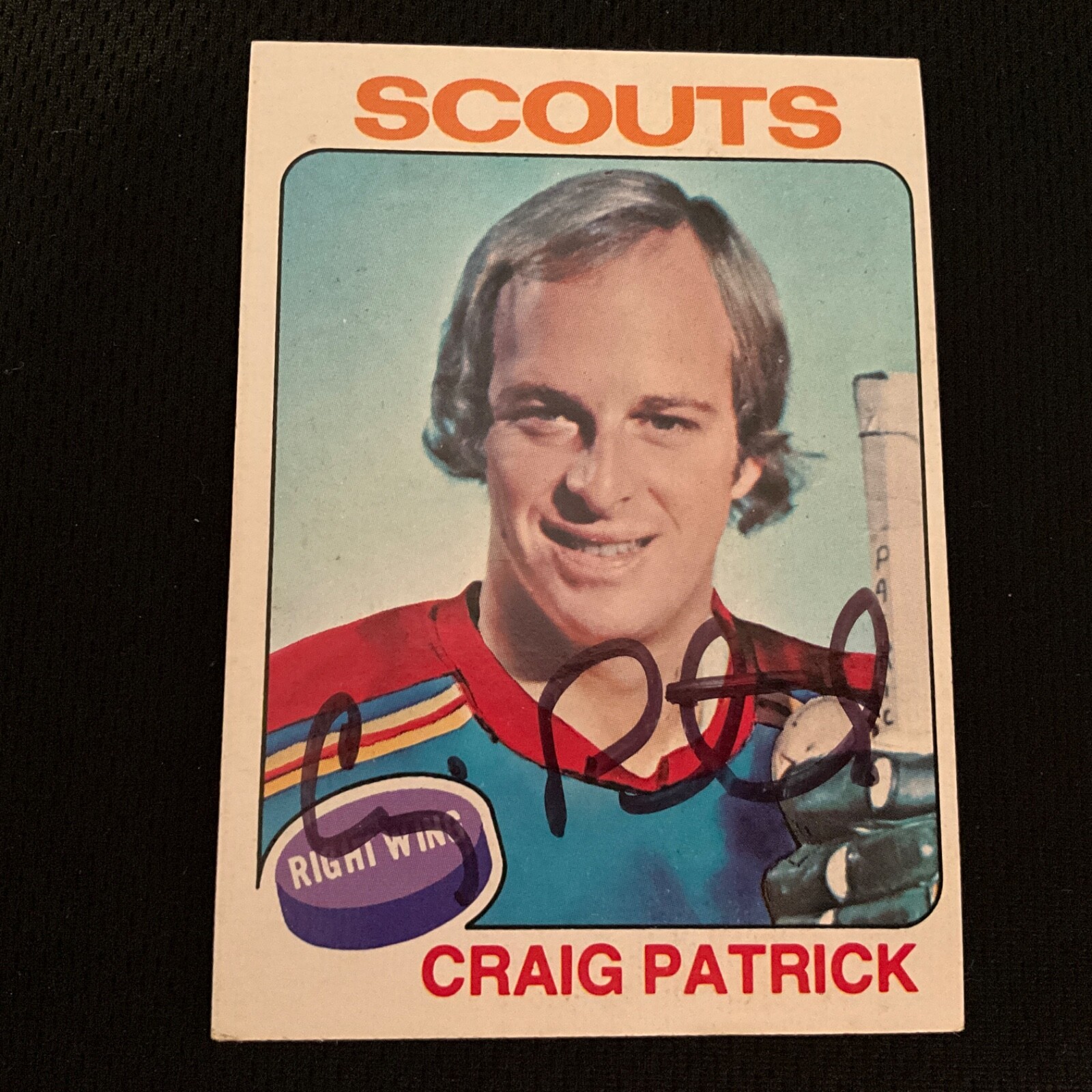 Autographed 1975-76 CRAIG PATRICK. HOF. **J-1 | eBay