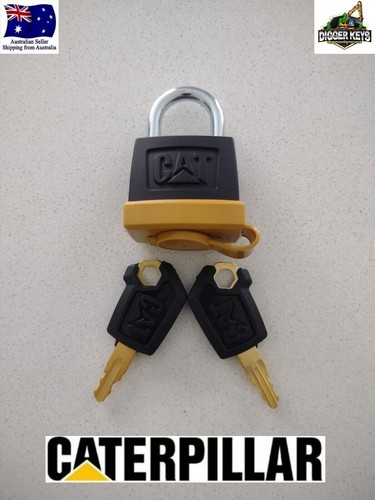 Caterpillar CAT Padlock & Keys New Style 5P8500 suit 7X7700 FUEL CAP ...