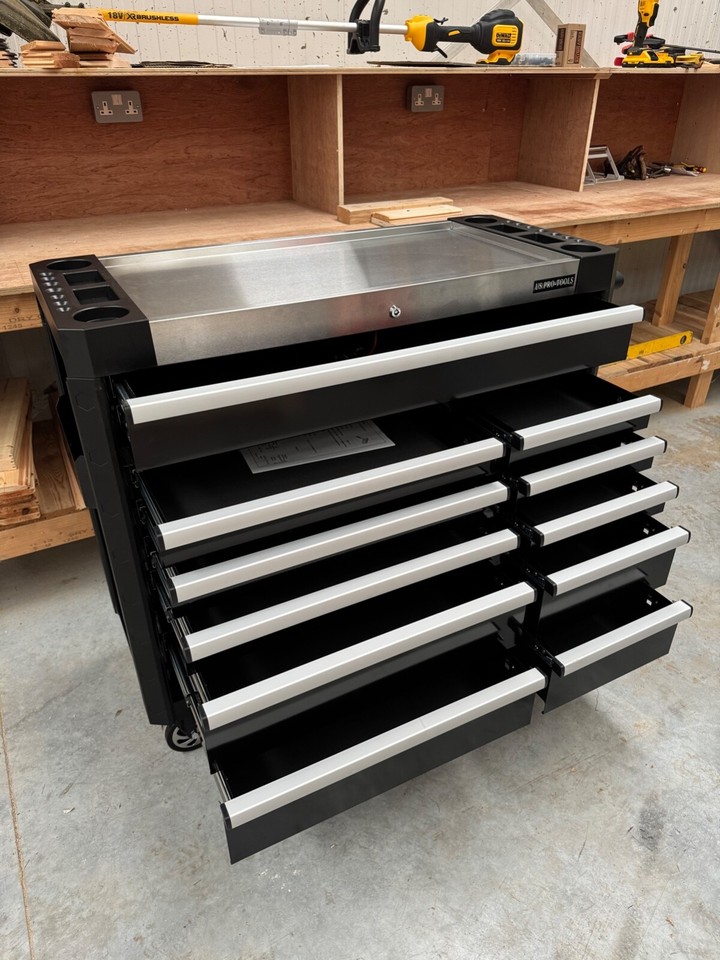 US PRO TOOLS TOOL CABINET CHEST BOX BLACK BENCH 44" HEAVY DUTY | eBay