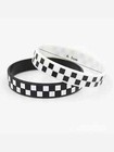 4pcs/set Couple Checkered Pattern Decor Bracelet Fashion Jewelry ...
