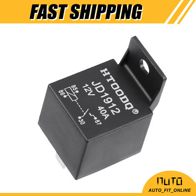 JD1912 DC12V Coil 40A 4Pin Automotive Electromagnetic Relay Single ...
