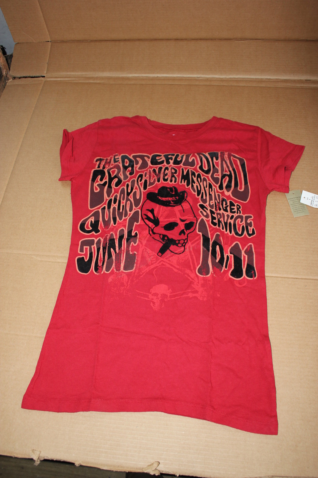 The Grateful Dead Quicksilver Messenger Service Skull Womens Ladies T