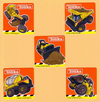 15 Tonka Truck - Large Stickers - Party Favors | eBay
