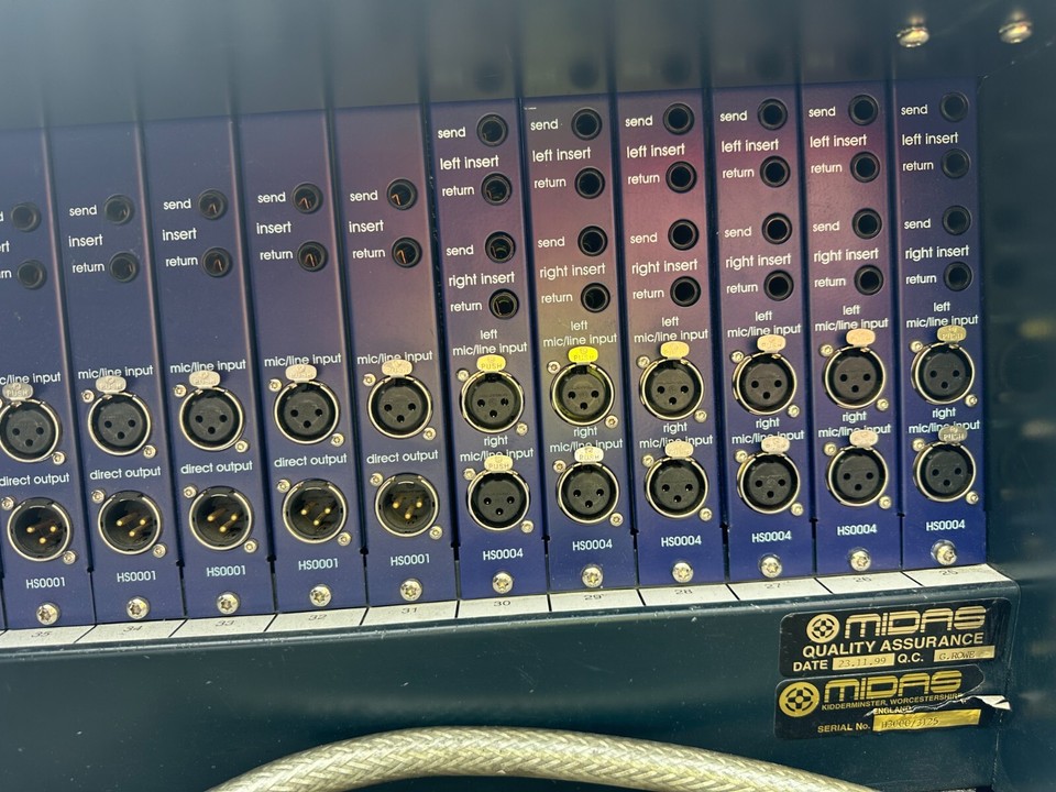 Midas Heritage 3000 48ch Mixing Console W/Case (2) Power Supply (One ...