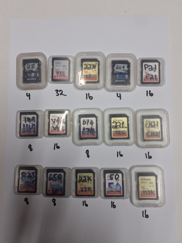 Assorted SD Memory Cards Various Sizes Job Lot x 15 | eBay